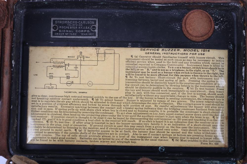 2x WW1 US Army Signal Corps Model 1914 Service Buzzer