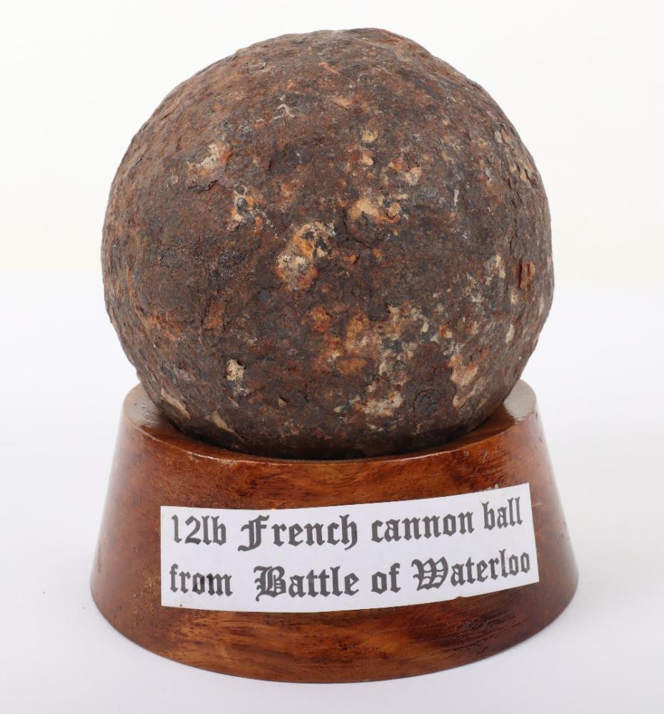 Battle of Waterloo Battlefield Excavated 12lb French Cannon Ball