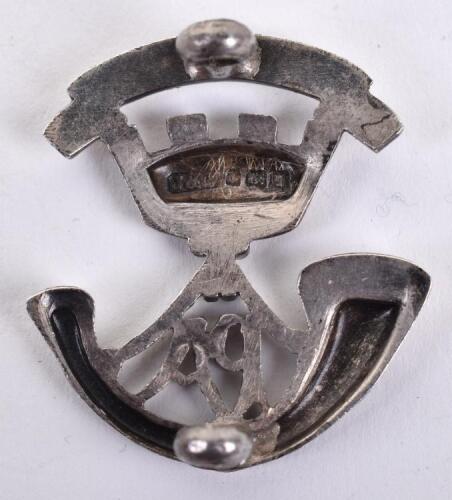 Hallmarked Silver Somerset Light Infantry Officers Cap Badge