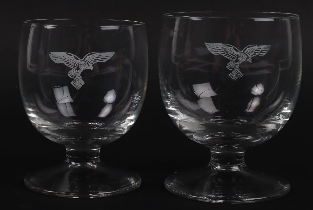 Pair of Luftwaffe Officers Mess Glasses