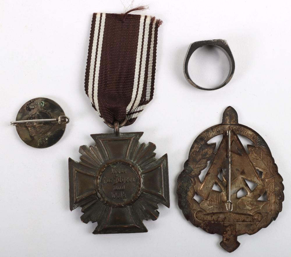 WW2 German NSDAP 10 Year Long Service Medal Grouping