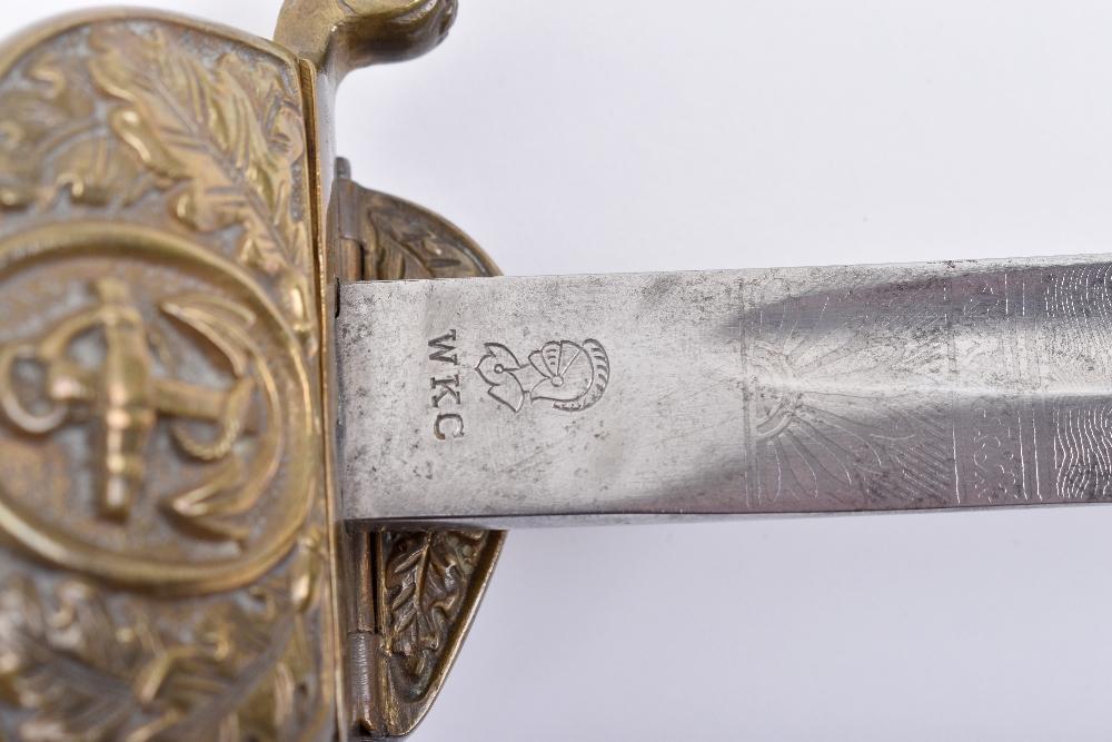 ^ WW2 German Deluxe Model Kriegsmarine Officers Dress Sword by WKC