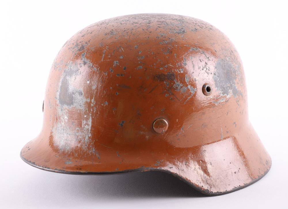 WW2 German Luftwaffe M-35 Steel Combat Helmet with Italian / Southern ...