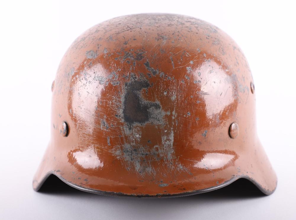 WW2 German Luftwaffe M-35 Steel Combat Helmet with Italian / Southern ...