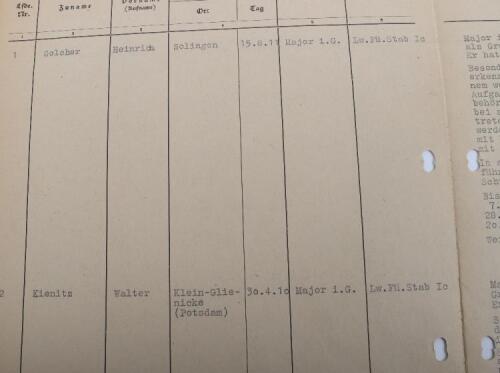 Interesting WW2 German Luftwaffe Document which is Signed by Luftwaffe ...