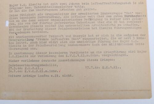 Interesting WW2 German Luftwaffe Document which is Signed by Luftwaffe ...