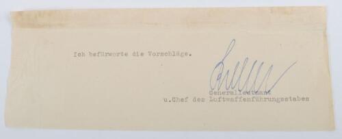 Interesting WW2 German Luftwaffe Document which is Signed by Luftwaffe ...