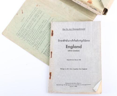 WW2 German “Operation Sea Lion” Invasion Maps of England
