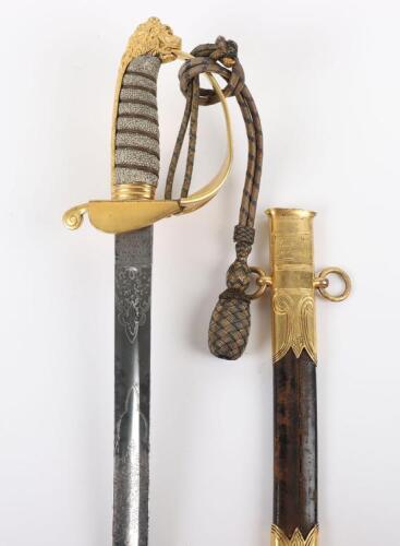 Good Victorian 1846 Pattern Naval Officer’s Sword by Batten & Adams ...