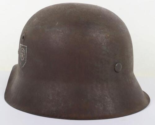 WW2 German M42 TENO Single Decal Helmet: