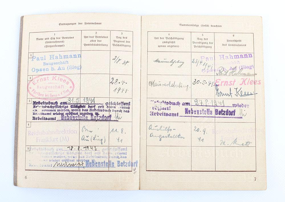 WW1/WW2 German Paperwork