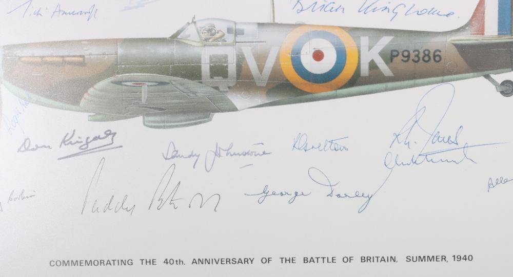 RAF 40th Anniversary of the Battle of Britain Print by Keith Bloomfield