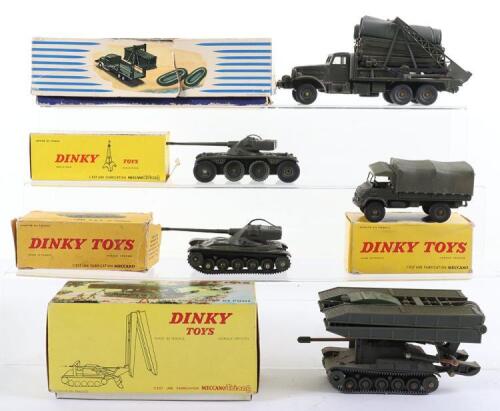Five Boxed French Dinky Military Toy Models