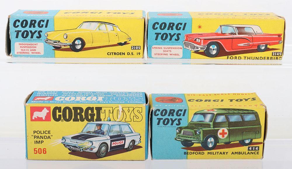 Four Original Corgi Toys Empty Boxes