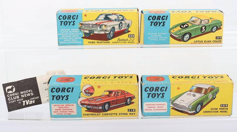 Four Original Corgi Toys Empty Boxes