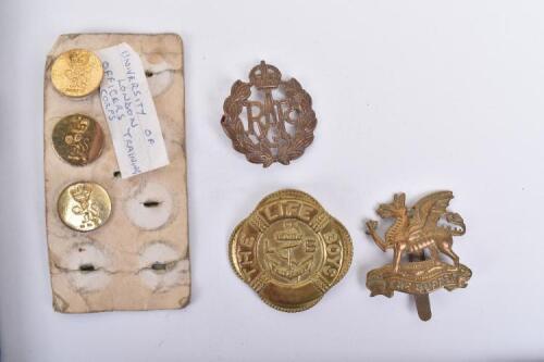 3x Display Boards of British Regimental Cap Badges and Shoulder Titles