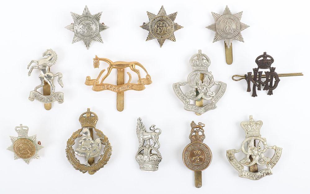 12x British Yeomanry Regiments Cap Badges