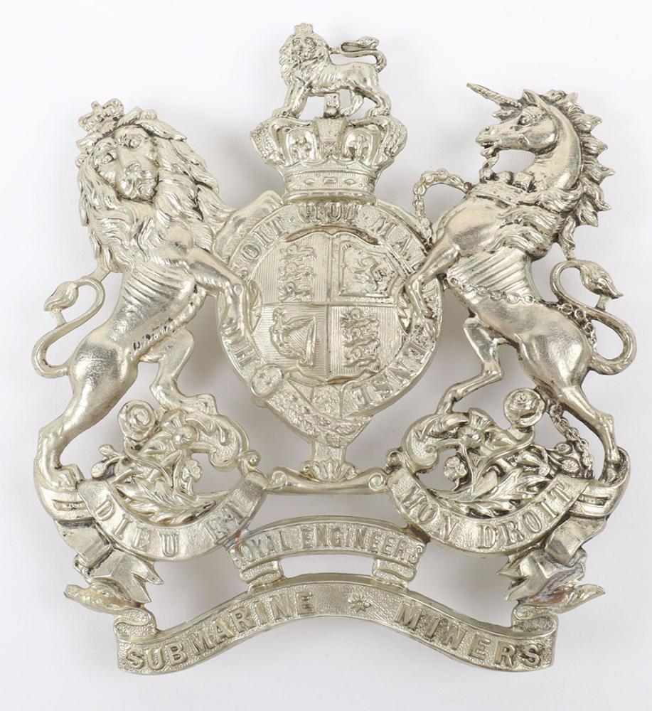 Rare Victorian Royal Engineers Submarine Miners Other Ranks Helmet Plate