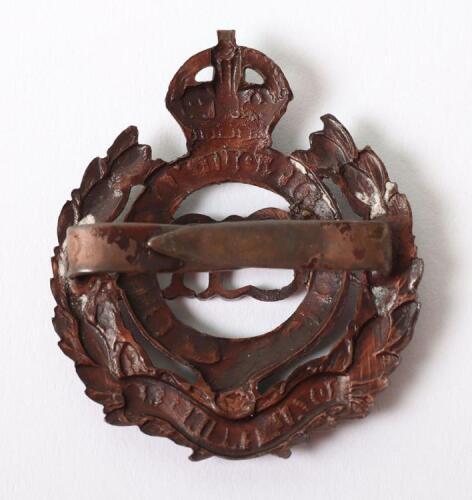 Rare Edward VIII Royal Engineers Officers Cap Badge