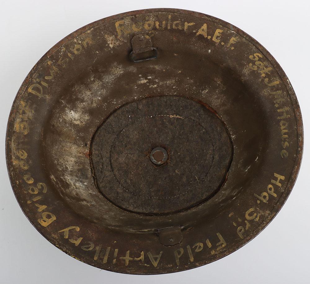 WW1 American Doughboy Art Camouflaged Helmet Shell