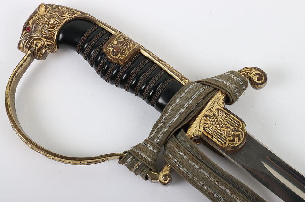 WW2 German Army Officers Sword by Carl Eickhorn Solingen