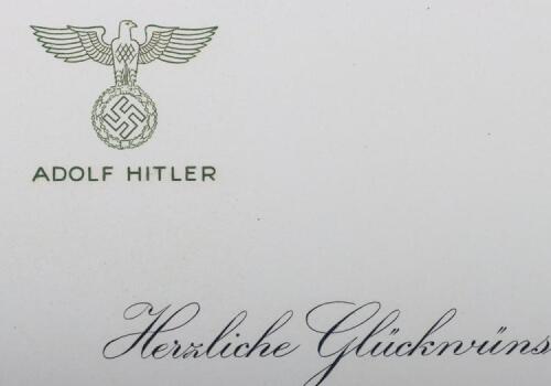 Adolf Hitler 1942 Christmas Greetings Card