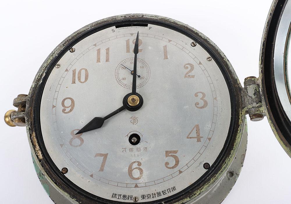 WW2 Japanese Naval Ships Bulkhead Clock