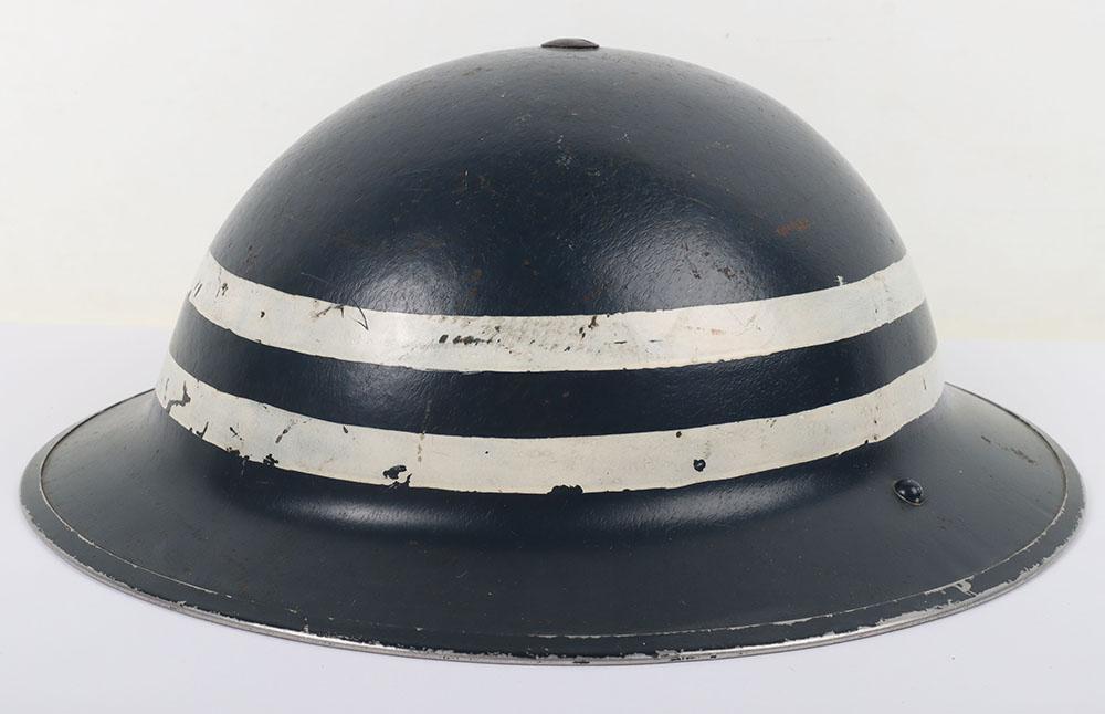WW2 British Police Sergeants Steel Helmet