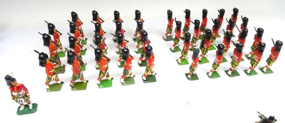 Britains repainted Gordon Highlanders marching