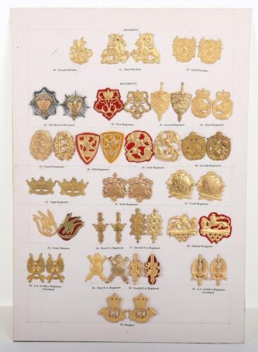 4x Display Boards of Danish Military Badges