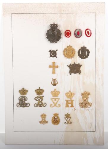 4x Display Boards of Danish Military Badges