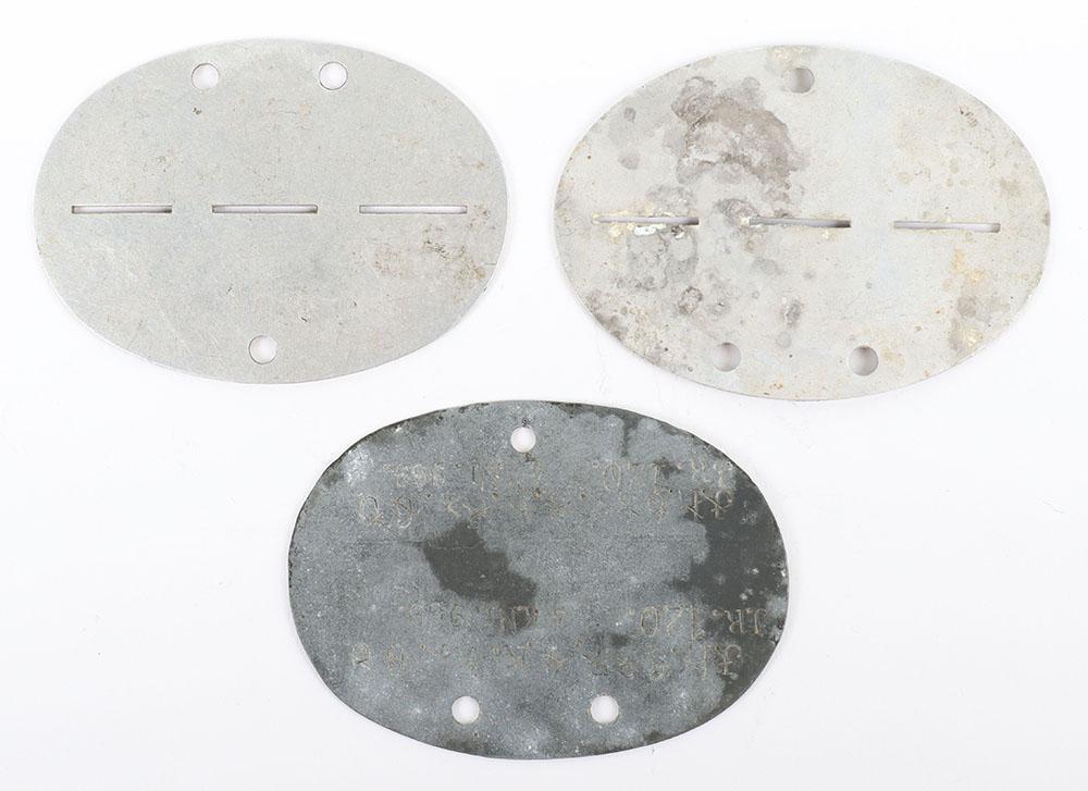 3x WW2 German Identity Discs / Dog Tags