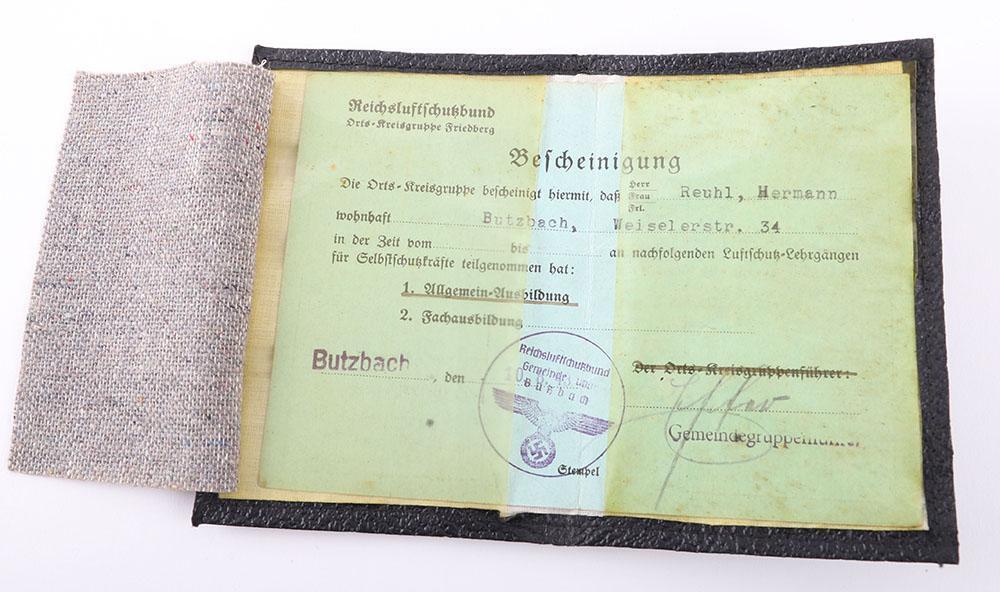 3x Third Reich Luftschutz Documents