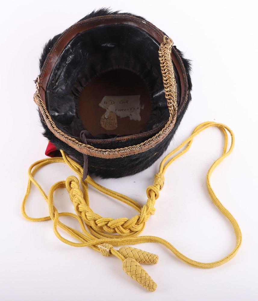 Victorian / Edwardian 11th Hussars Enlisted Ranks Busby