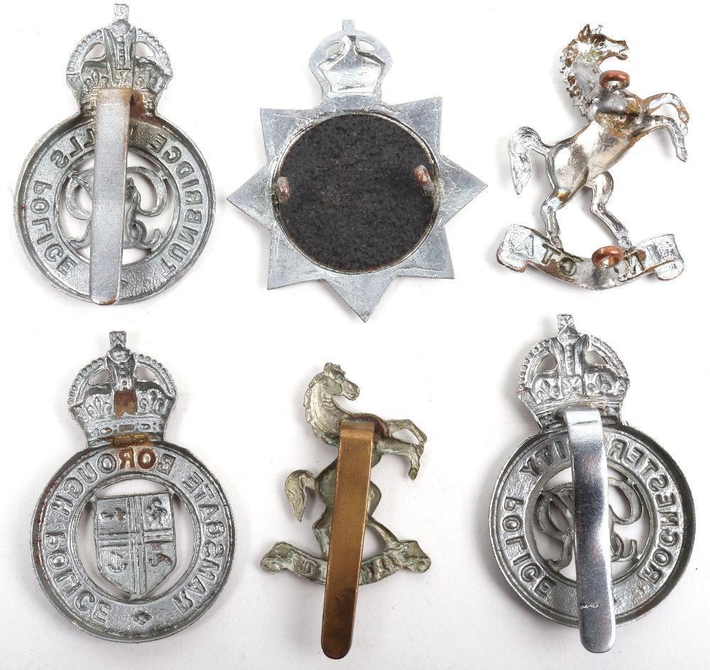 Six Kent Police Cap Badges
