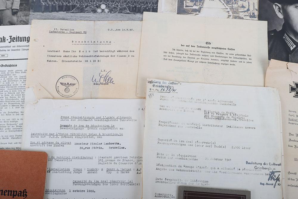 Third Reich Documents and Photographs Grouping