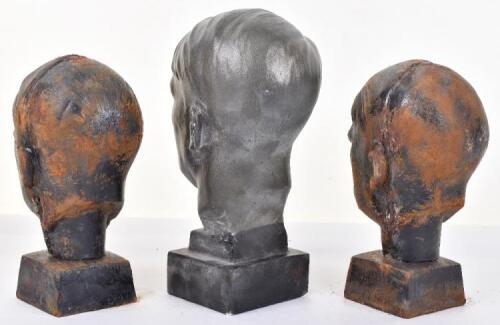 3x Adolf Hitler Head Table Busts