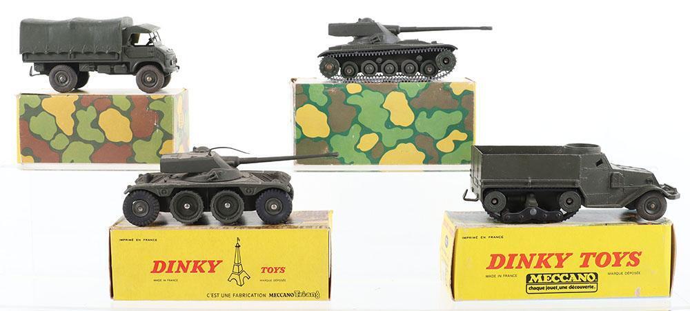 Four Boxed French Dinky Toy Military Models