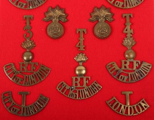 Royal Fusiliers City of London Regiment Badges