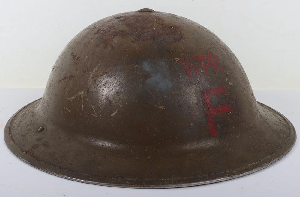 WW2 British Factory Fireman’s Steel Combat Helmet
