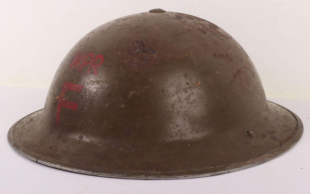 WW2 British Factory Fireman’s Steel Combat Helmet