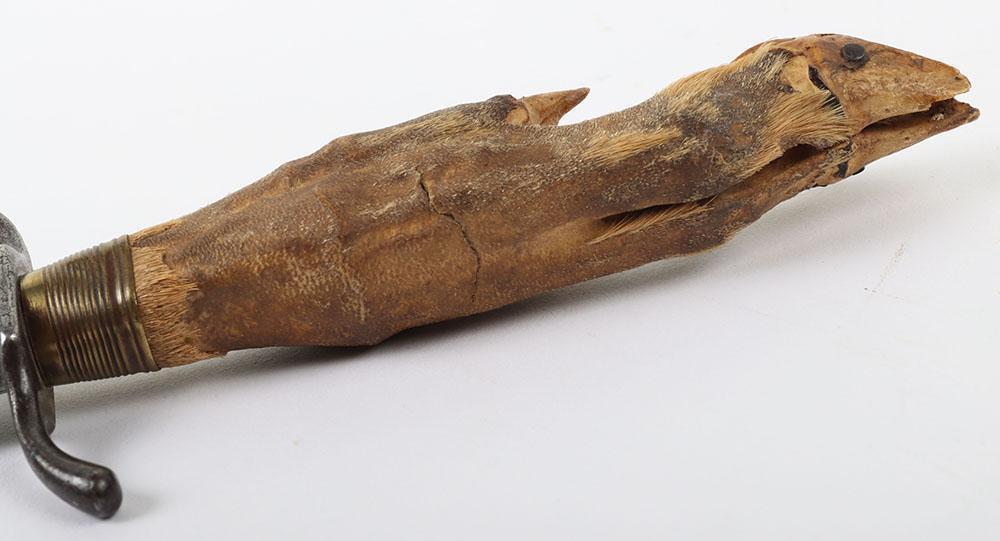 WW1 German Deer’s Foot Officers Trench Fighting Knife