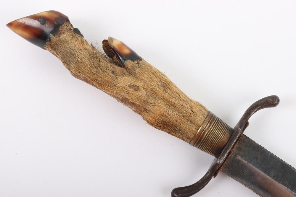 WW1 German Deer Hoof Fighting Knife