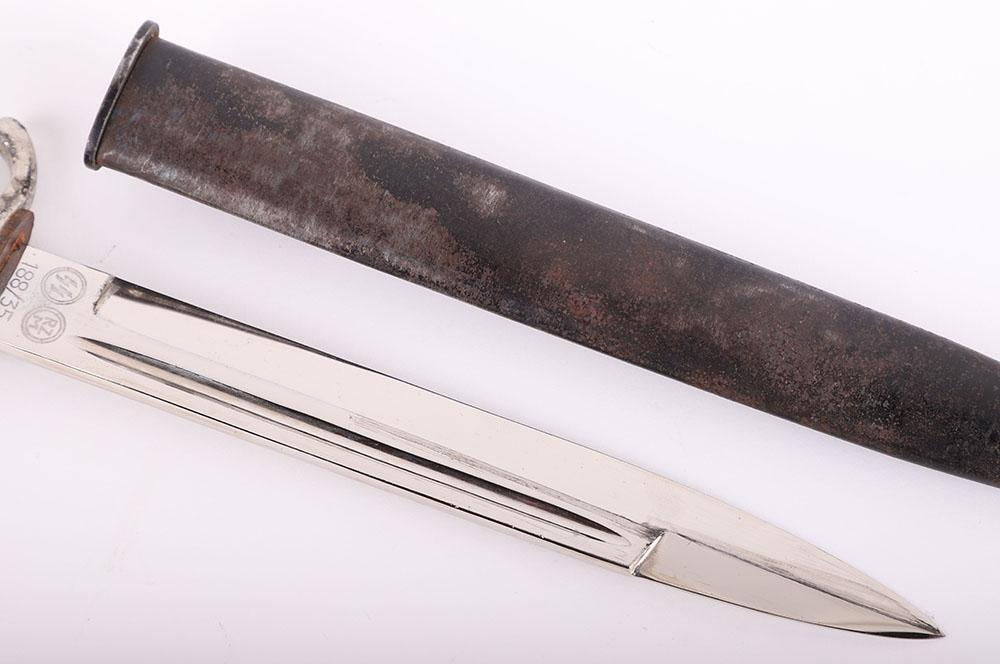 Rare WW2 German SS Issue Parade Bayonet, SS RZM 188/35