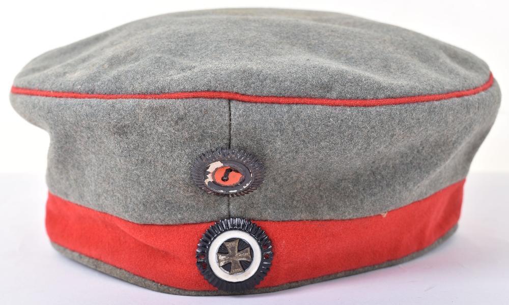 WW1 Imperial German Prussian Reserves Feldmutze “Pork Pie” Cap