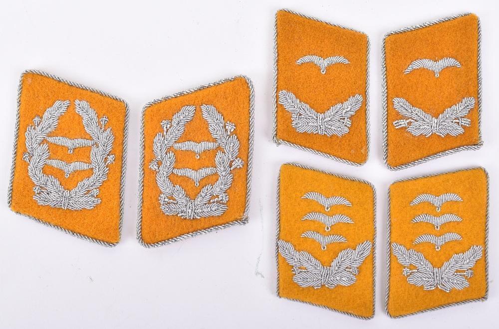 3x Pairs of Luftwaffe Flight Section / Fallschirmjager Officers Collar ...
