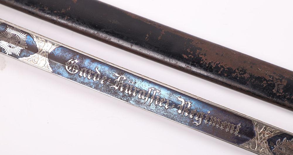 Imperial German Prussian Garde Kurassier Regiment Cavalry Sword (Pallasch)