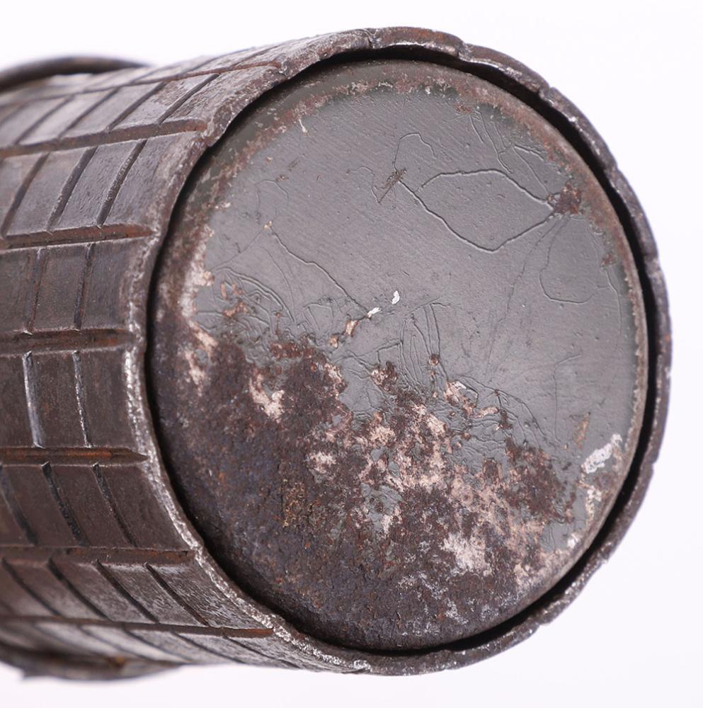 Rare Inert WW2 German Stick Grenade with Fragmentation Shrapnel Sleeve