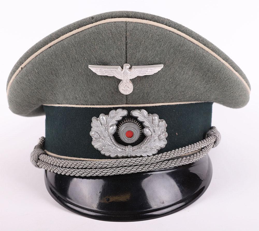 WW2 German Army Infantry Officers Peaked Cap