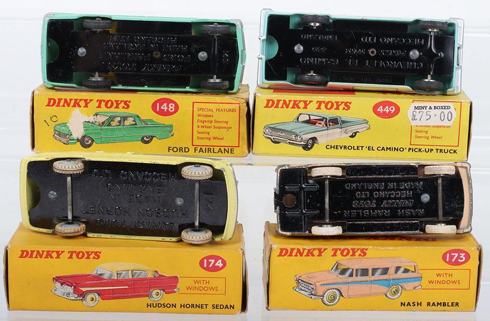 Four Boxed Dinky Toys USA Cars